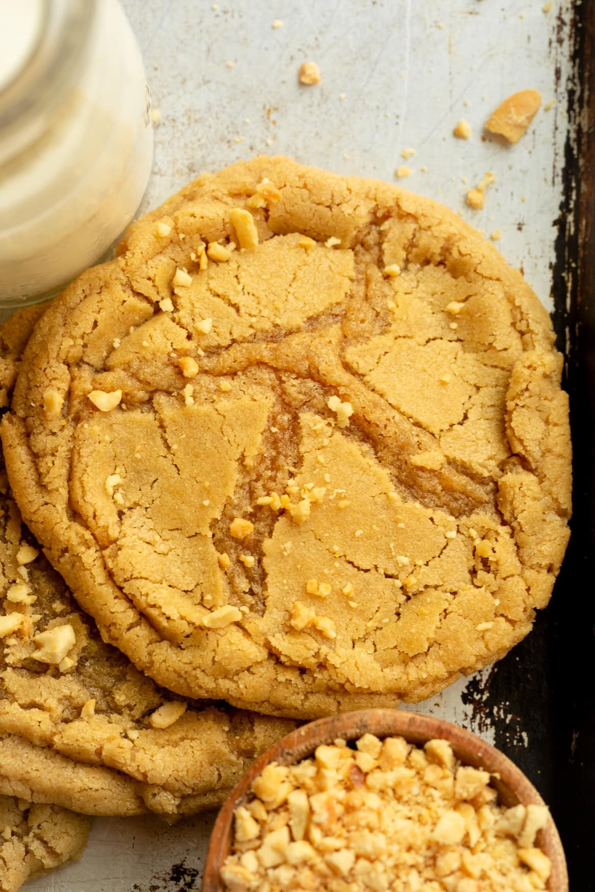Bakery Style Chewy Peanut Butter Cookies Recipe - Studio Food
